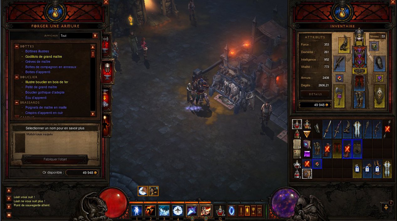 Diablo 3 (Blizzard) L'interface du forgeron dans Diablo 3 – Otakia ...