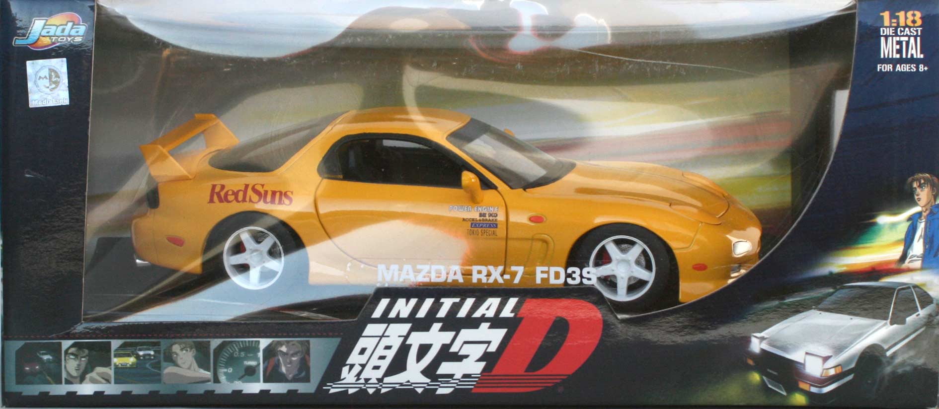 Initial D : Mazda RX 7 FD3S – ech 1/18 (Jada Toys) | Otakia.com