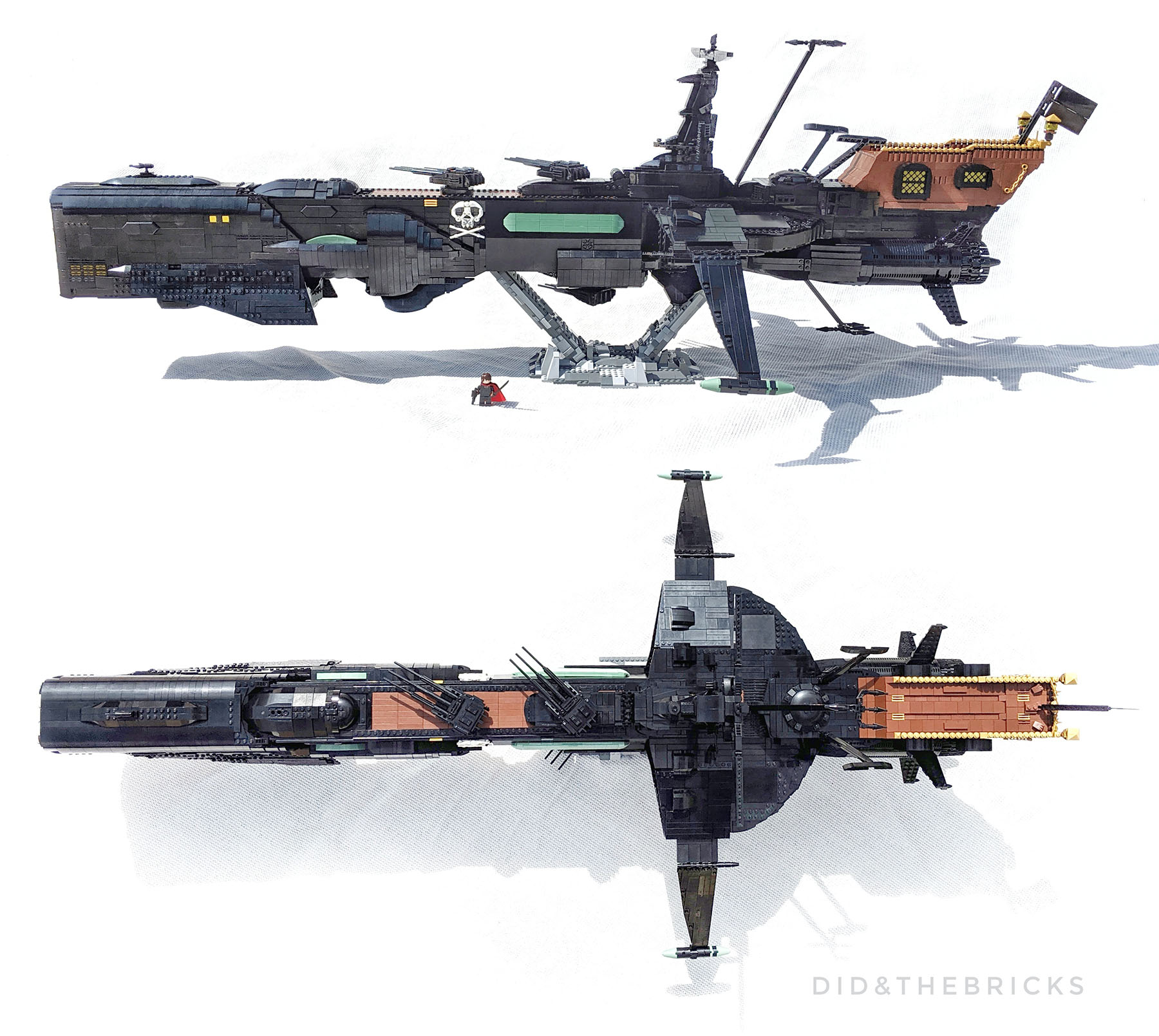 L’Atlantis d’Albator en Lego – 135 cm (Arcadia) | Otakia.com