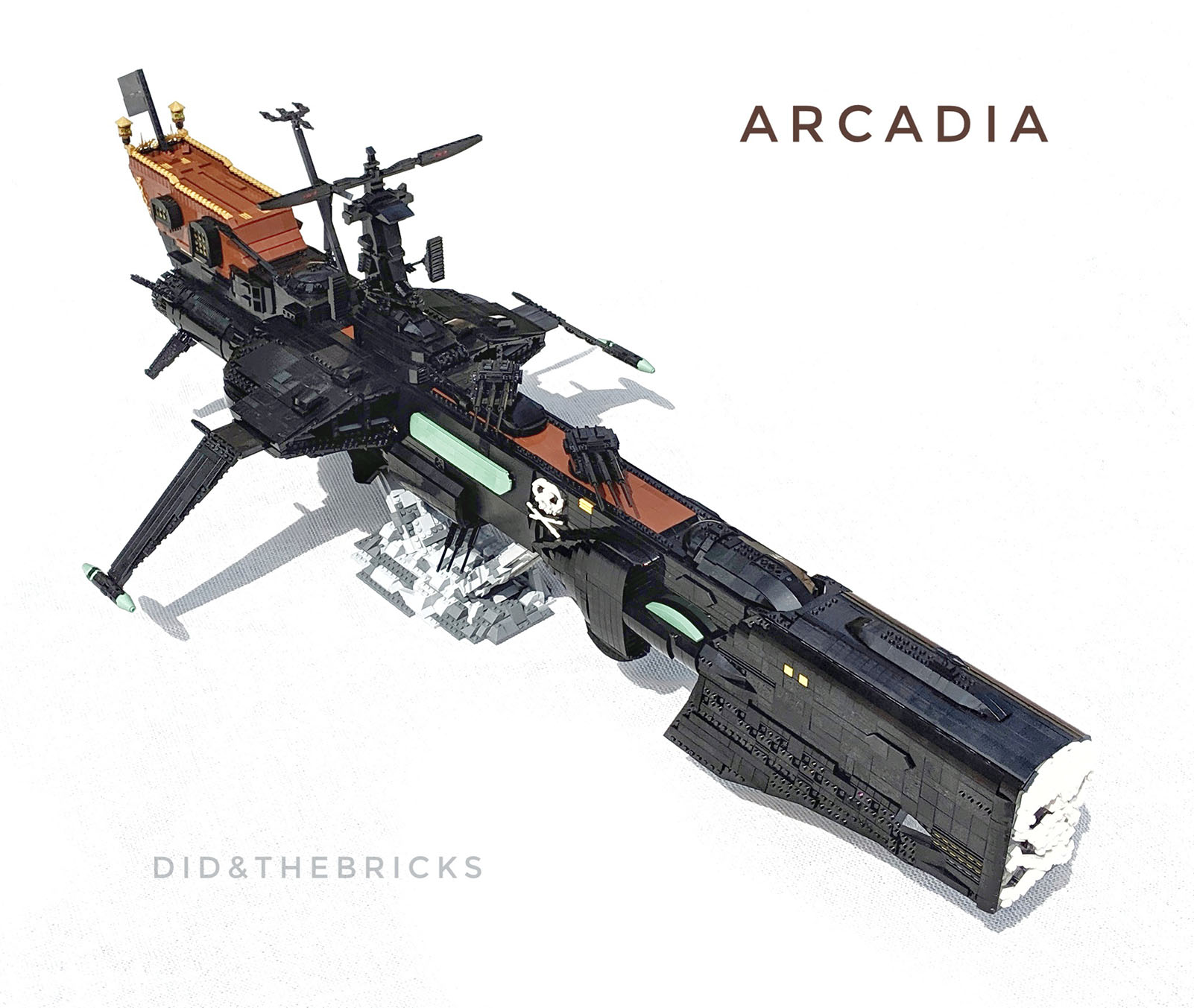 L’Atlantis d’Albator en Lego – 135 cm (Arcadia) | Otakia.com